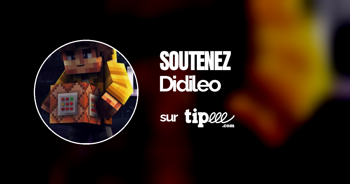 Tipeee – Didileo – Le début d'une longue aventure je l'espère :)