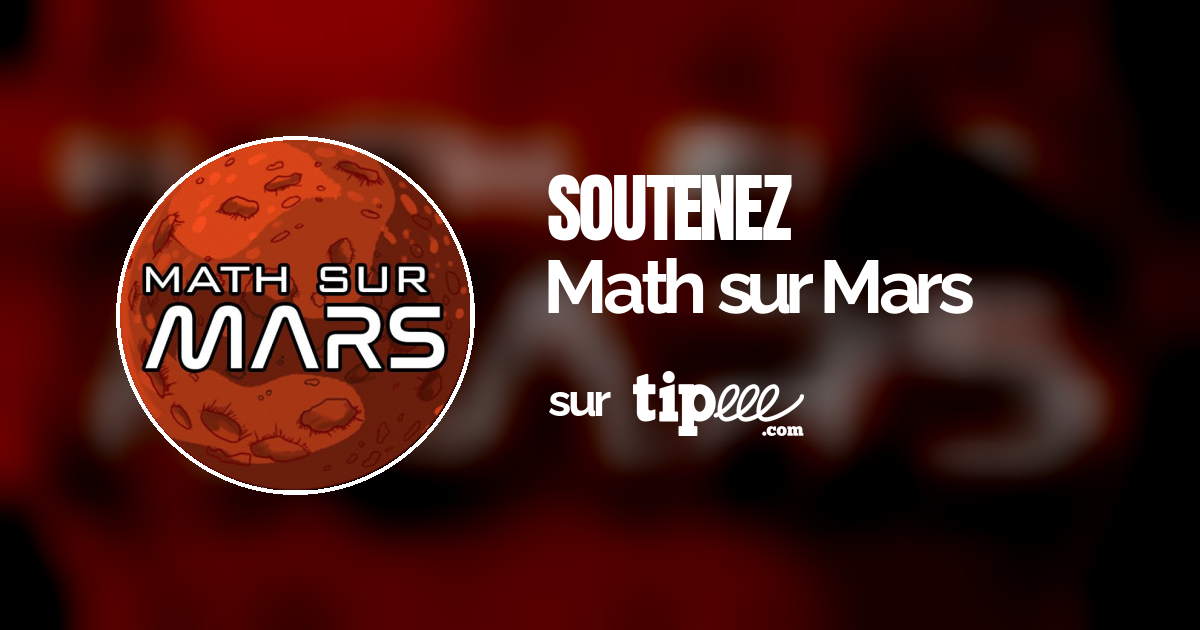 Math sur Mars – Tipeee