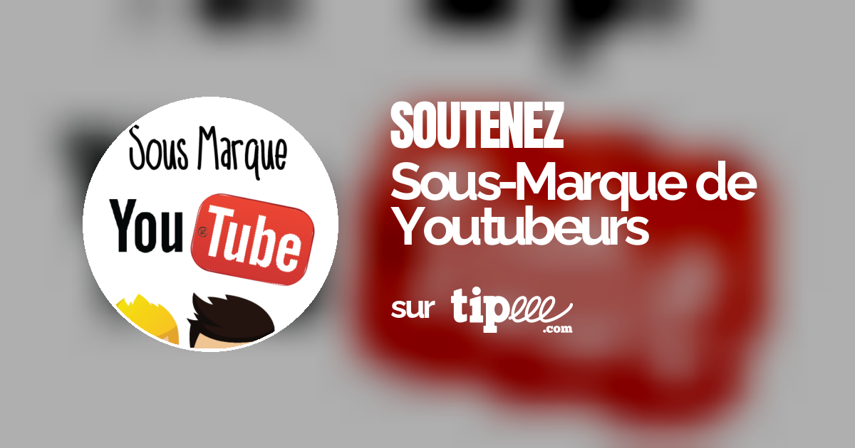 Sous-Marque de Youtubeurs – Tipeee