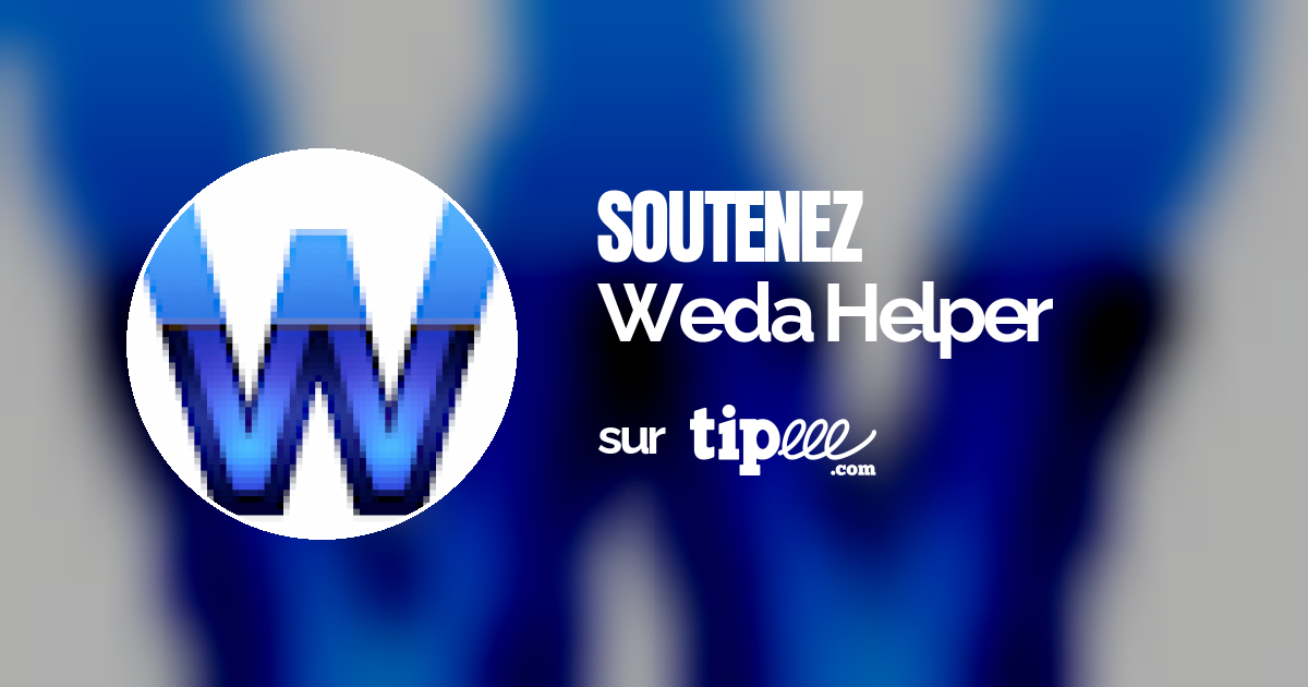 Weda Helper – Tipeee